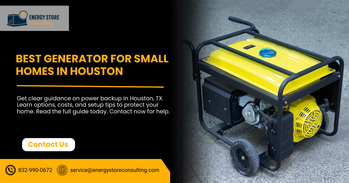 Best Generator for Small Homes in Houston – Reliable Guide